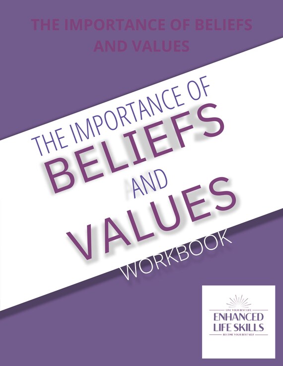 The Importance of Beliefs & Values Workbook - Etsy