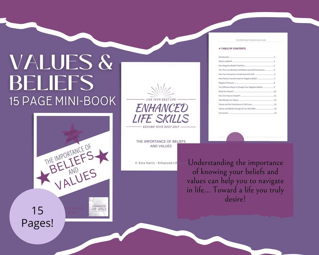 Beliefs and Values, Authenticity & Core Values/self Discovery E-book ...