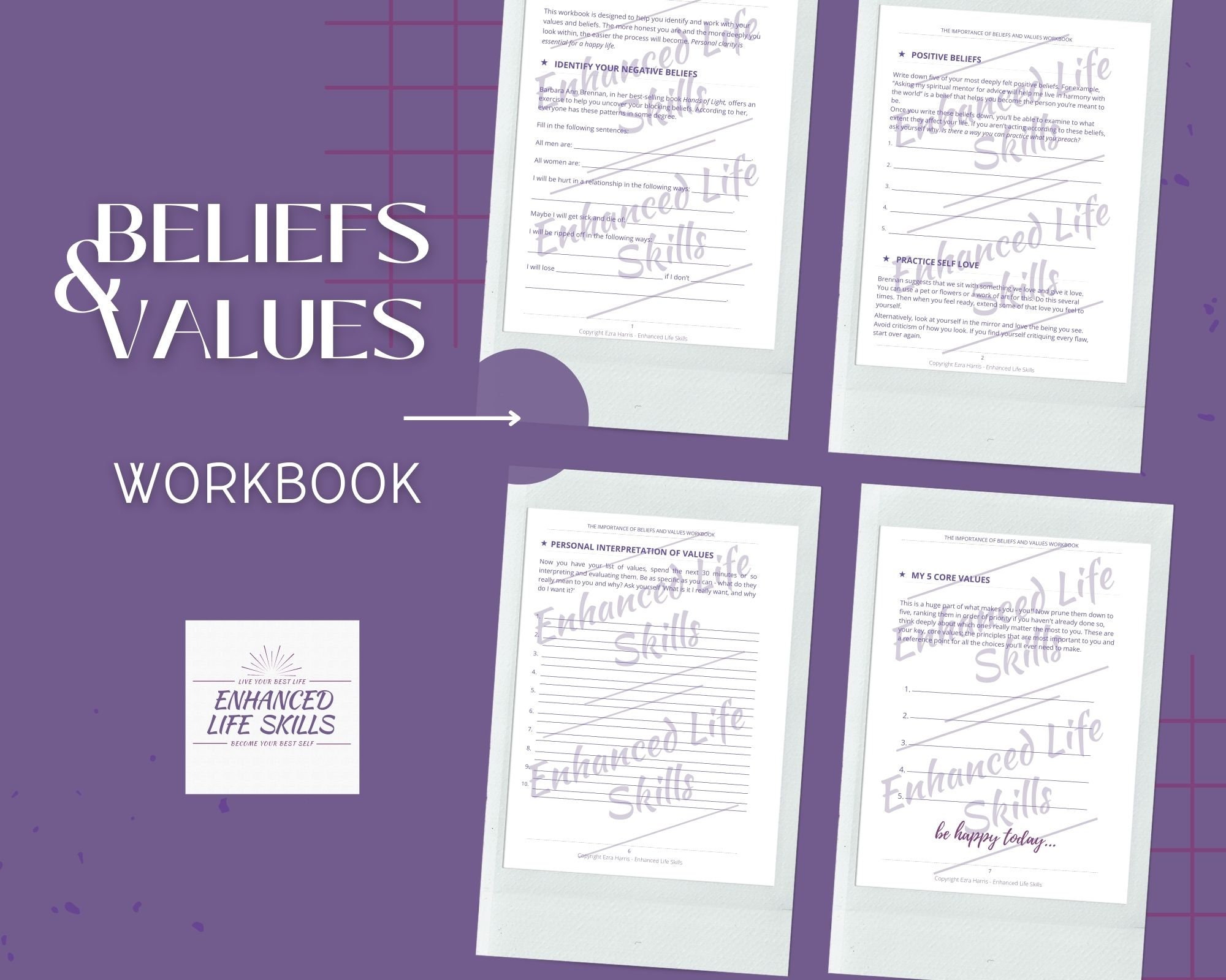 Beliefs and Values Authenticity & Core Values/self Discovery - Etsy