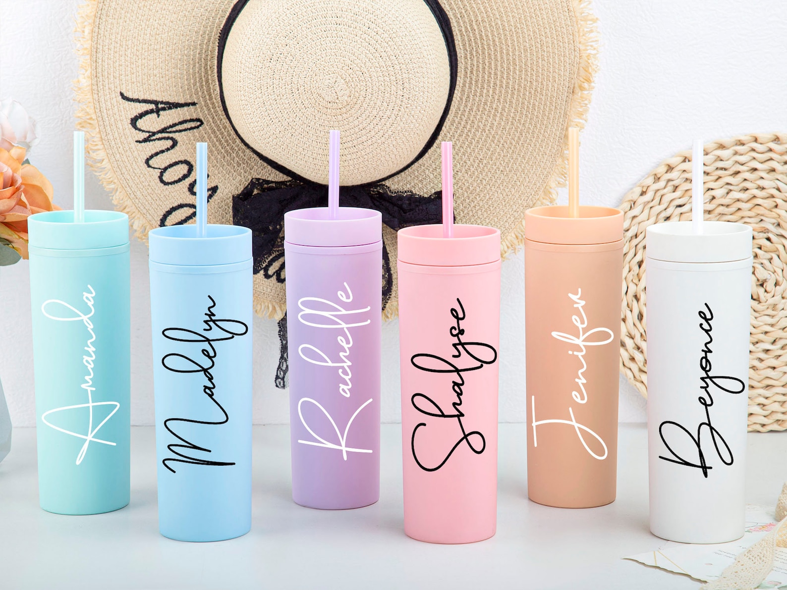 Personalized Tumblers Tumbler With Strawcustom - Etsy