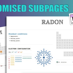 Periodic Table With Complete Pages for Each Element Notion Template - Etsy