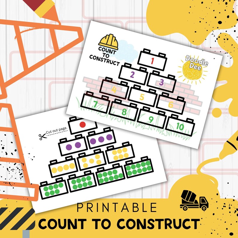 Count to Construct - Counting Activity - Educational Printable ...