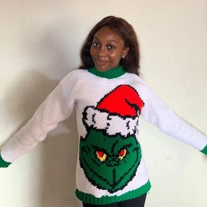PDF Crochet Pattern Christmas, Grinch Crochet Pattern Sweater ...