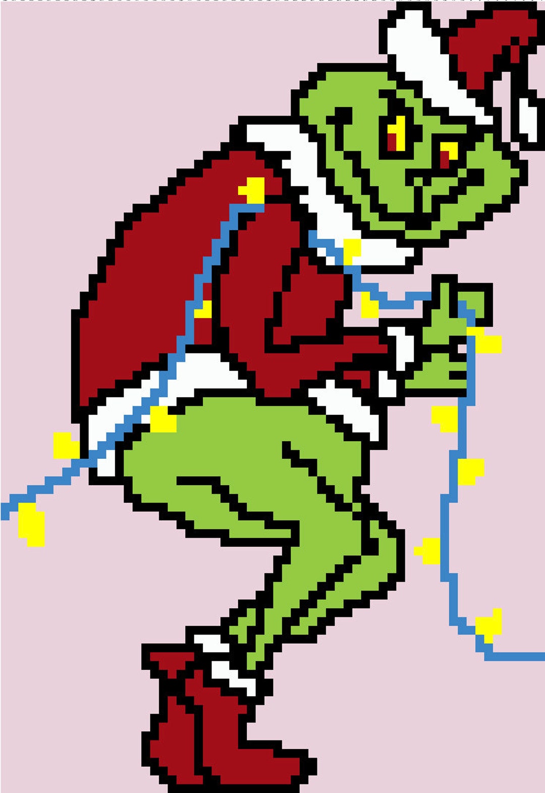 PDF Crochet Pattern Christmas, the Grinch Crochet Graph, Crochet ...