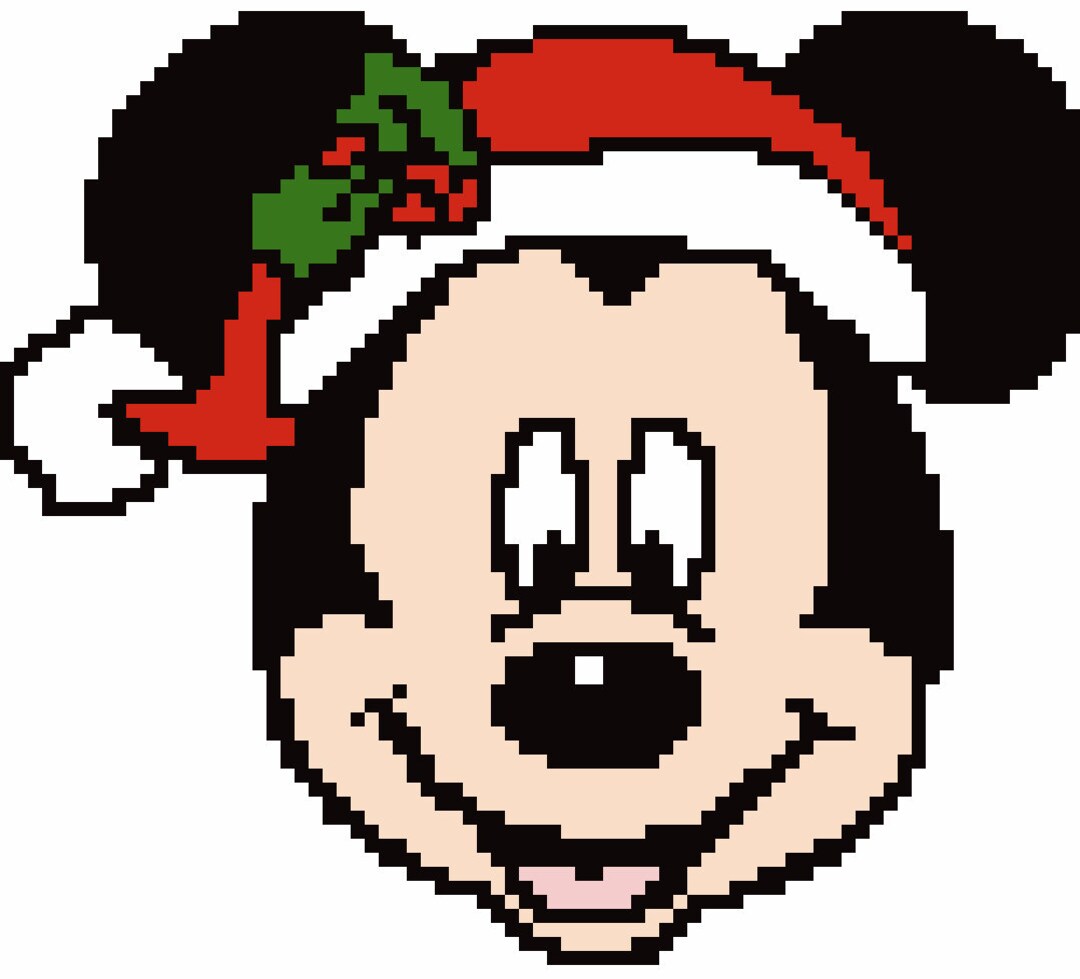 PDF Crochet Pattern Christmas, Mickey Mouse Crochet Graphgan File ...