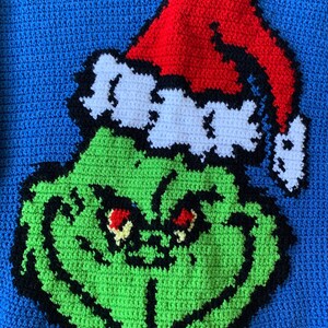 PDF Crochet Pattern Christmas, the Grinch Crochet Graph, Crochet ...