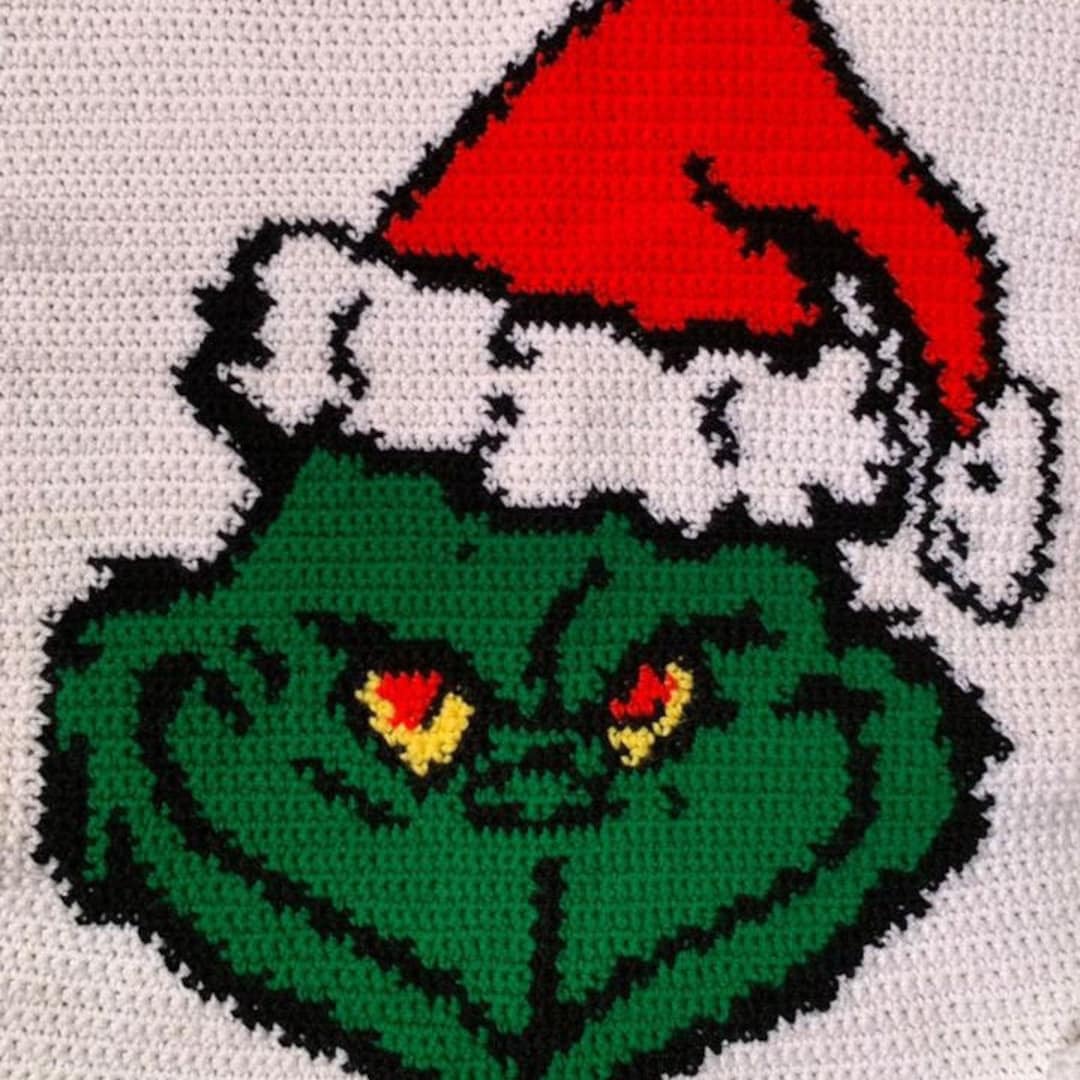 PDF Crochet Pattern Christmas, the Grinch Crochet Graph, Crochet ...