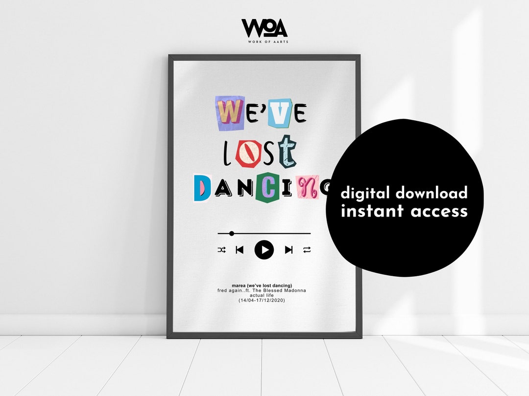 Fred Again, Marea We've Lost Dancing - Digital Download - Music Poster ...