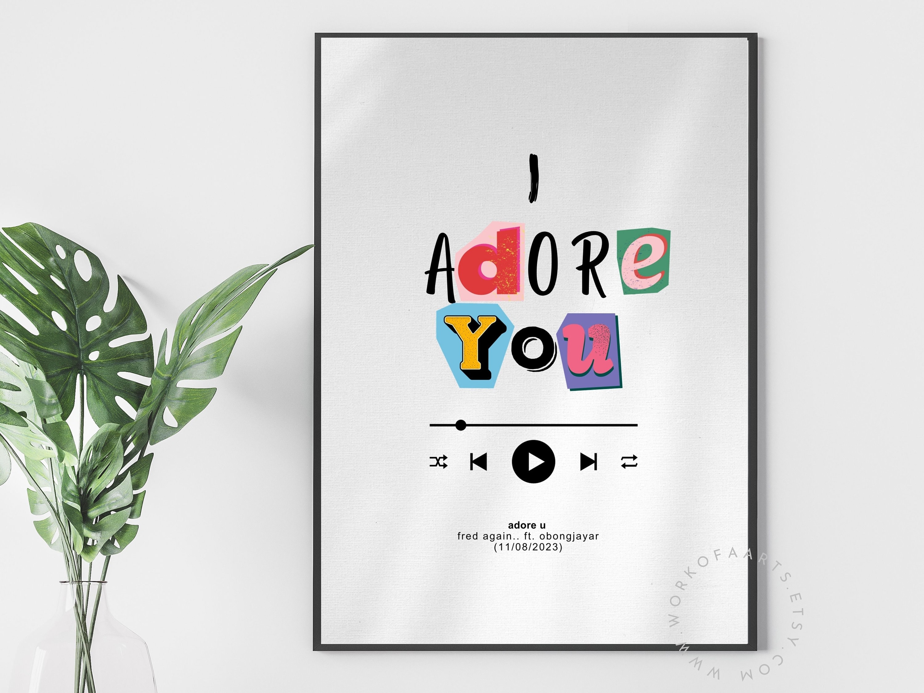Fred Again, Adore You - Digital Download - Music Poster Art - Etsy