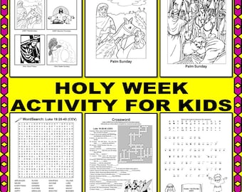 Holy Week, Holy Week for Kids, Lent for Kids, Catholic Lent, Holy Week ...