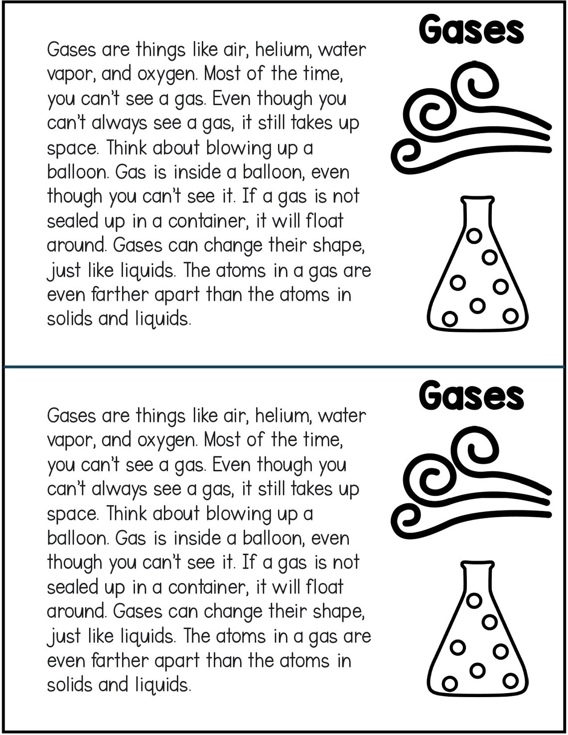 States of Matter Printable Booklets - Etsy