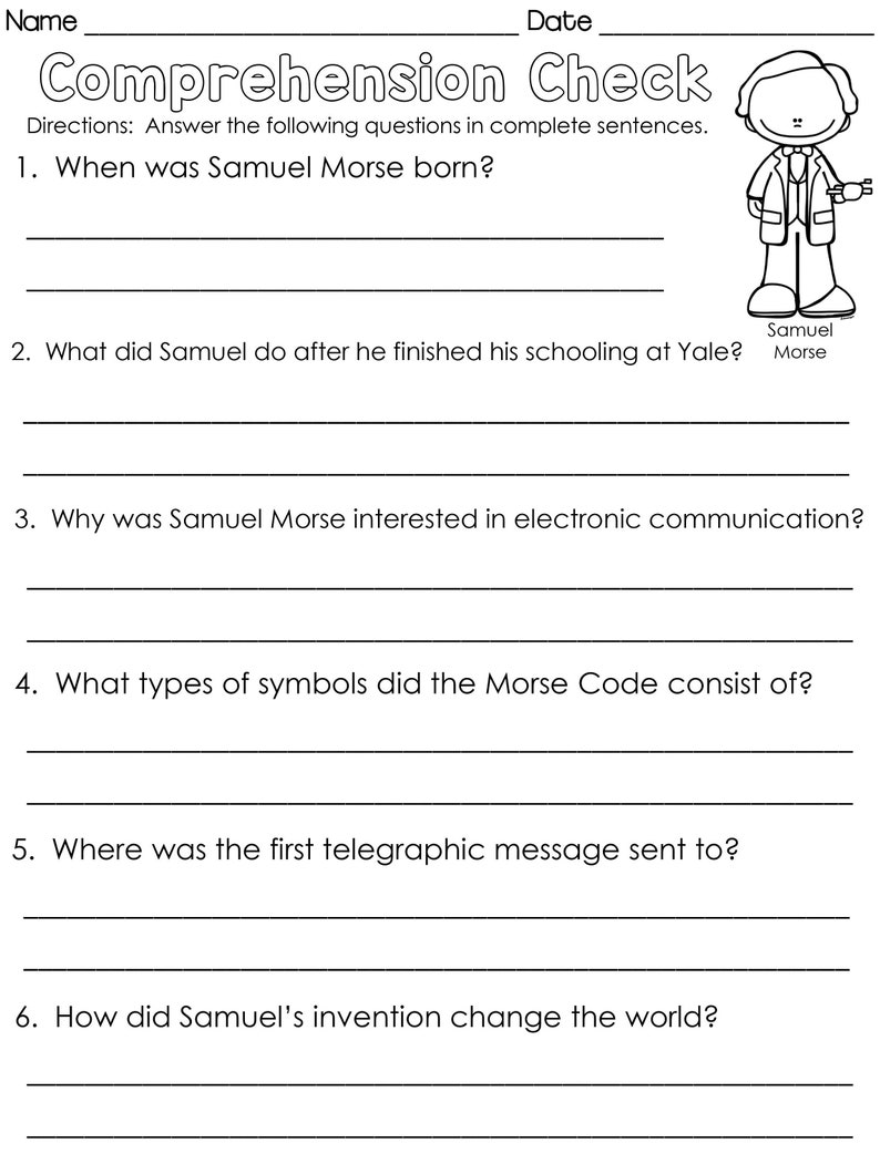Inventors and Inventions - Close Reading and Activities for Students - Etsy