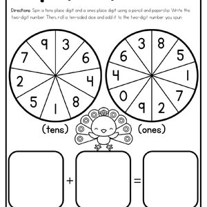 Addition and Subtraction Worksheets for First Grade - Etsy