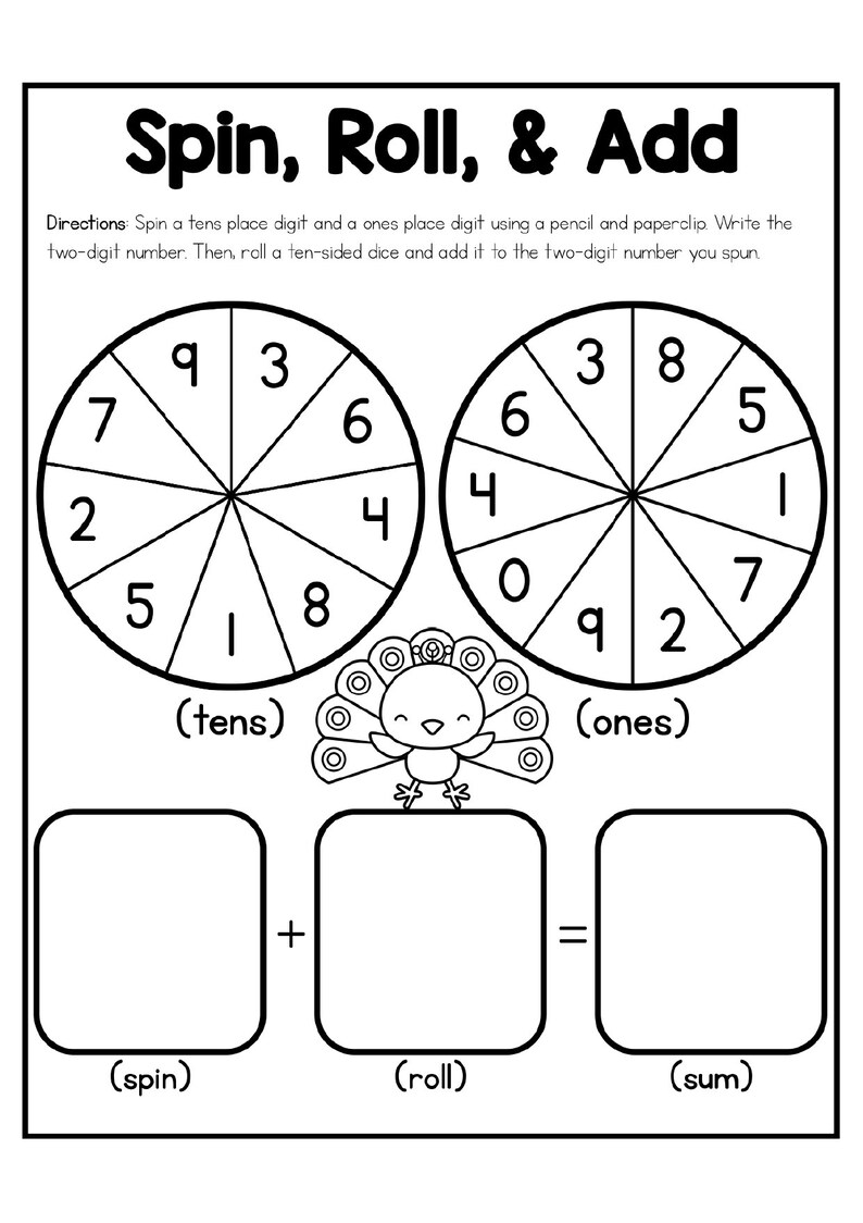 Addition and Subtraction Worksheets for First Grade - Etsy Canada