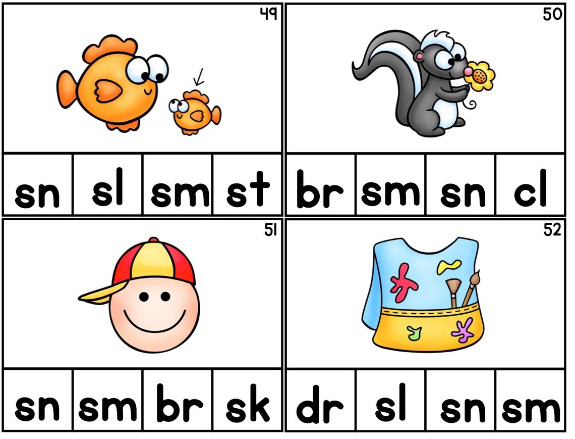 Clip a Blend Literacy Centers - Etsy