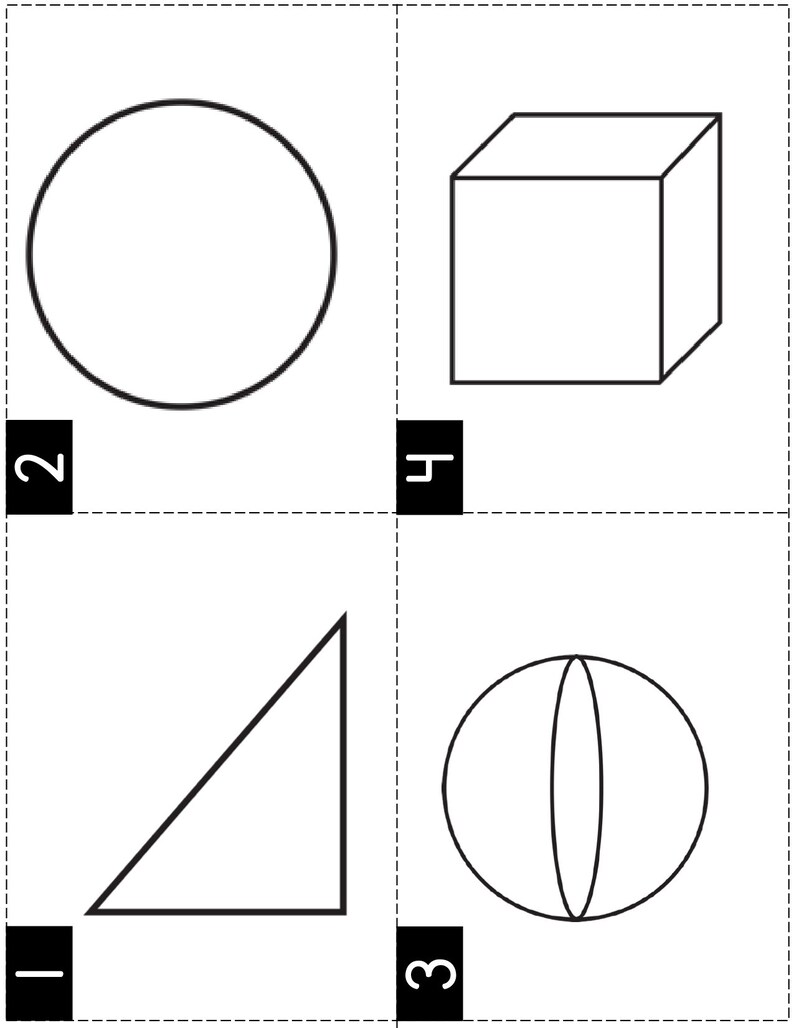 Write the Room Kindergarten Activity | 2D & 3D Shapes - Etsy