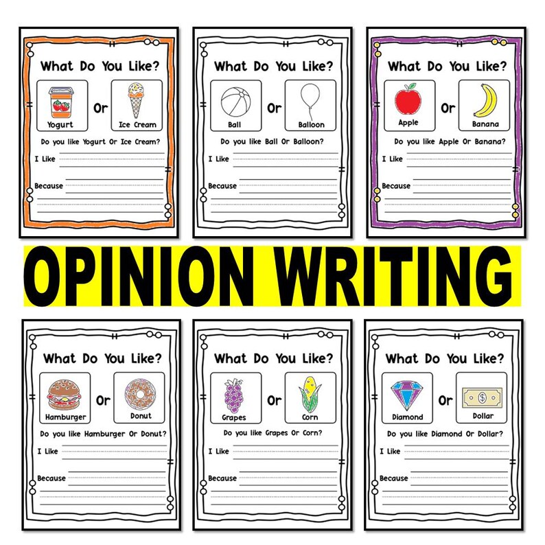 Opinion Writing Pack | No-prep Worksheets - Etsy