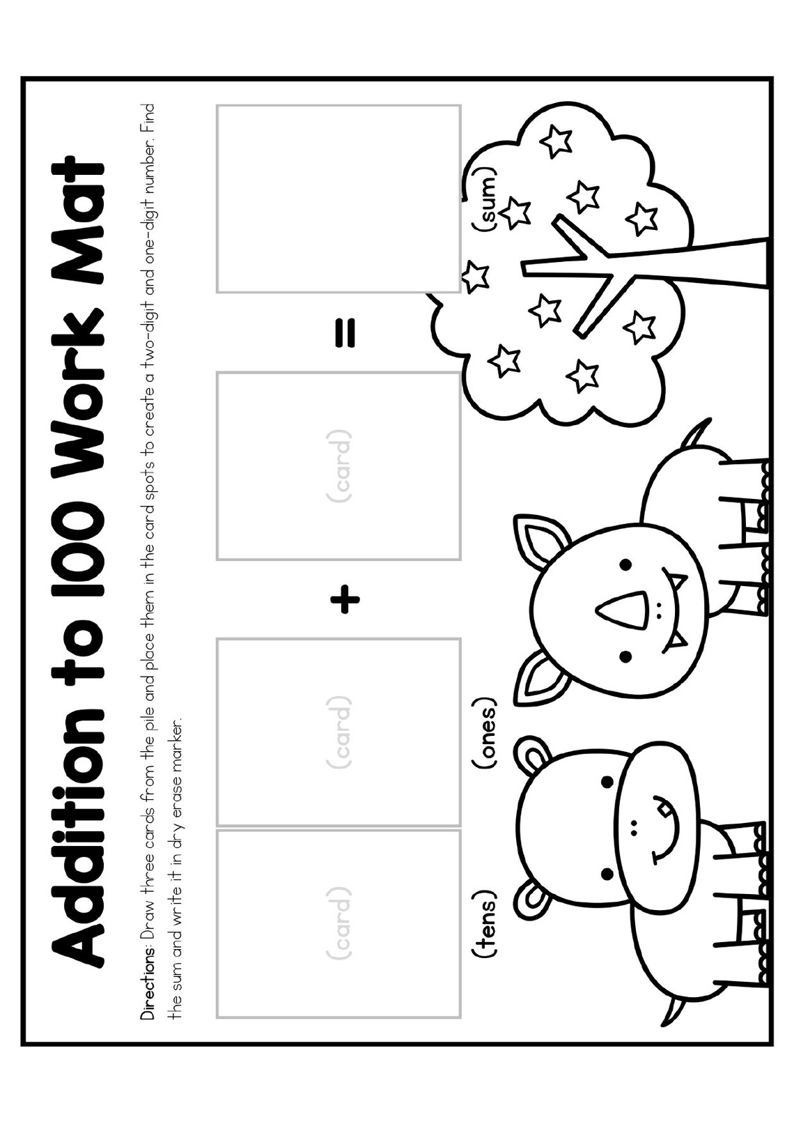 Addition and Subtraction Worksheets for First Grade - Etsy