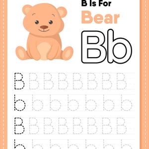 Animal Alphabet Tracing Worksheets for Kids - Etsy