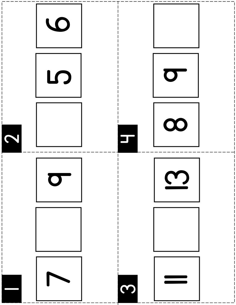 Write the Room Kindergarten Activity | Missing Number - Etsy