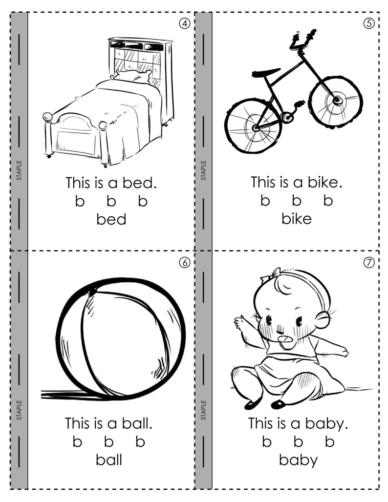 Consonants Minibook Printables - Etsy