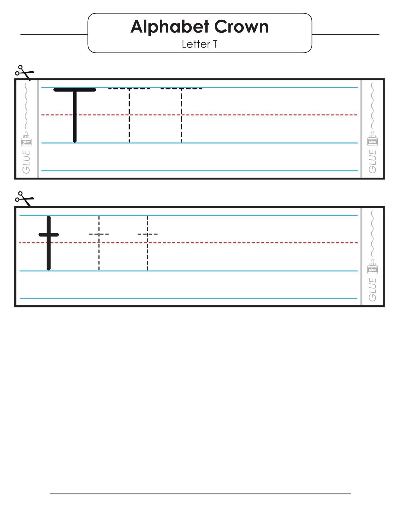 Alphabet Crowns | Trace and Color | A-Z - Etsy