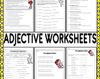Adjectives Flashcards and Poster Learn English SEN Homeschool Wall Art ...