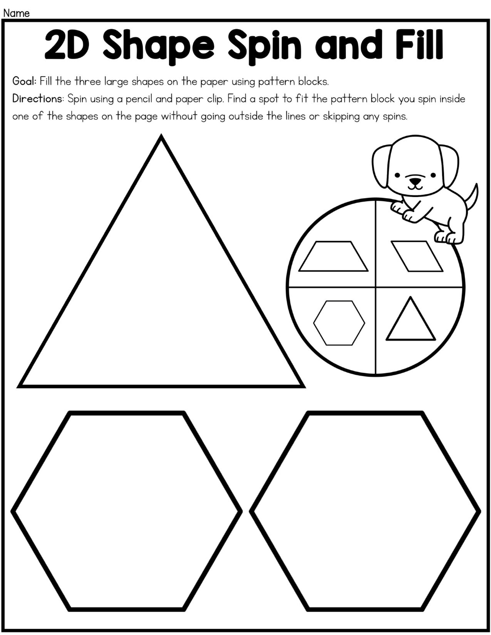 Geometry Worksheets | Second Grade Math - Etsy