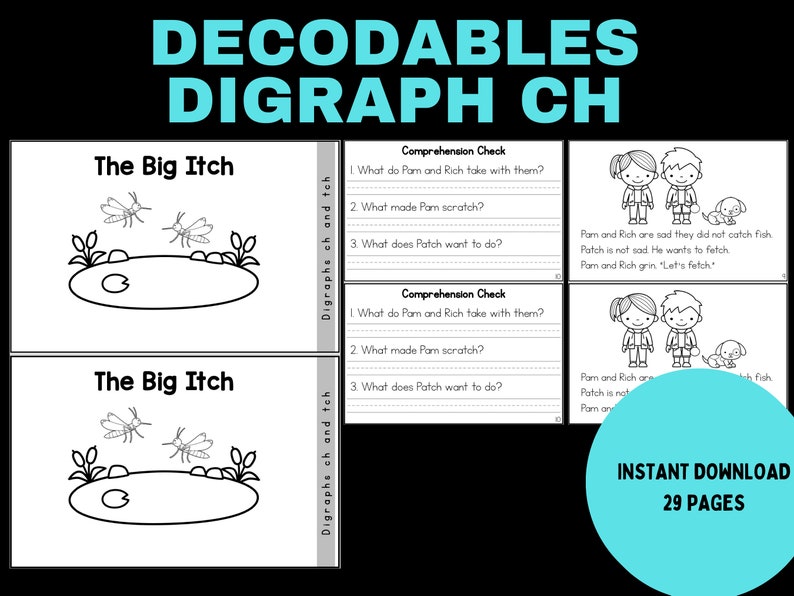 Decodables – Digraph CH - Etsy