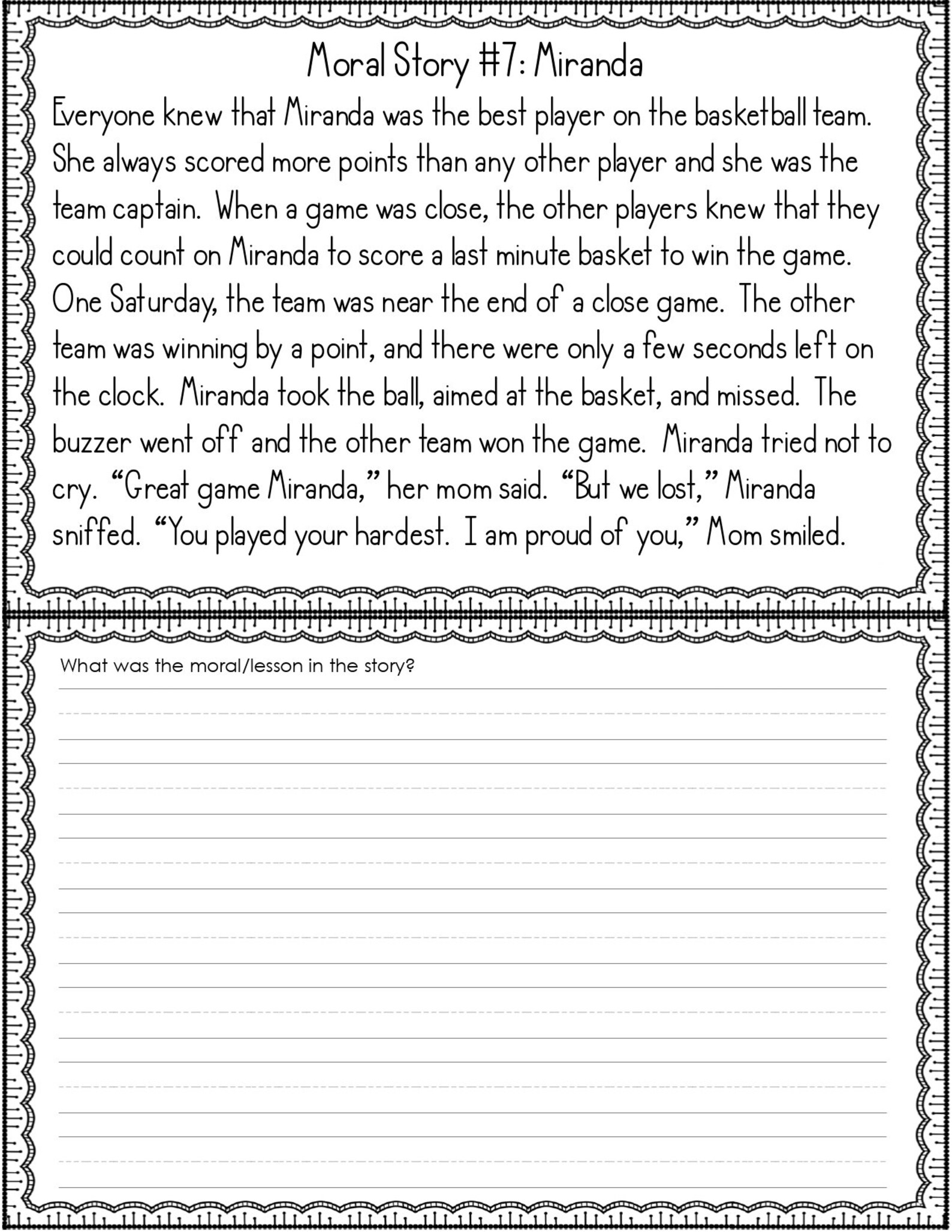 Moral of the Story | Second Grade Literacy Centers - Etsy