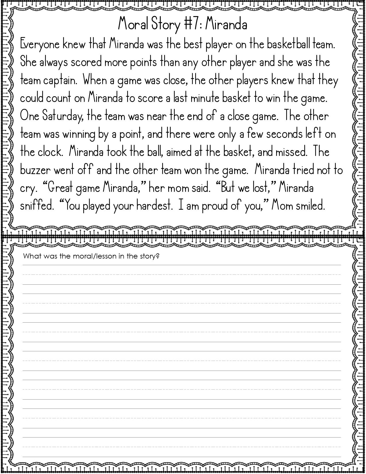 Moral of the Story | Second Grade Literacy Centers - Etsy