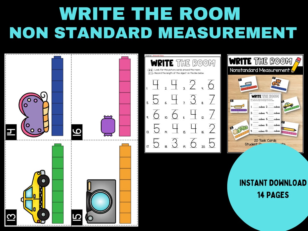 Write the Room Activity for Kindergarten | Non Standard Measurement - Etsy