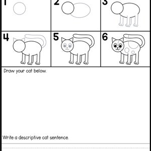 Animal Directed Drawing and Vocabulary Activity for Kids - Etsy