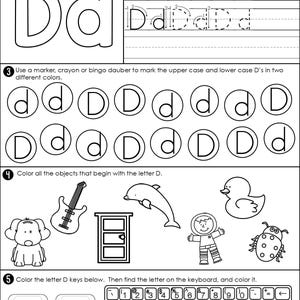 Alphabet Printable Activity Worksheets - Etsy