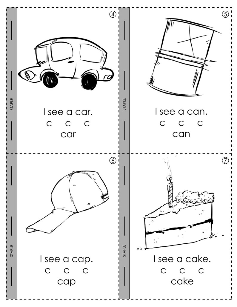 Consonants Minibook Printables - Etsy