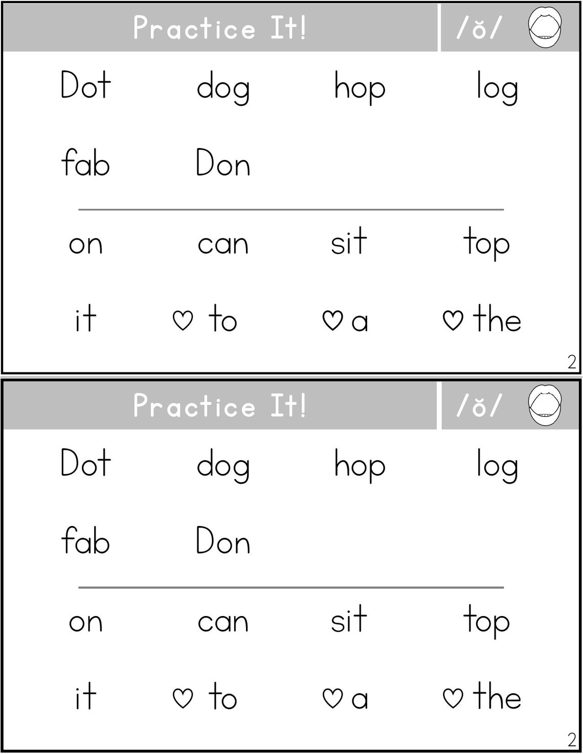 Decodables – Short Vowel O - Etsy