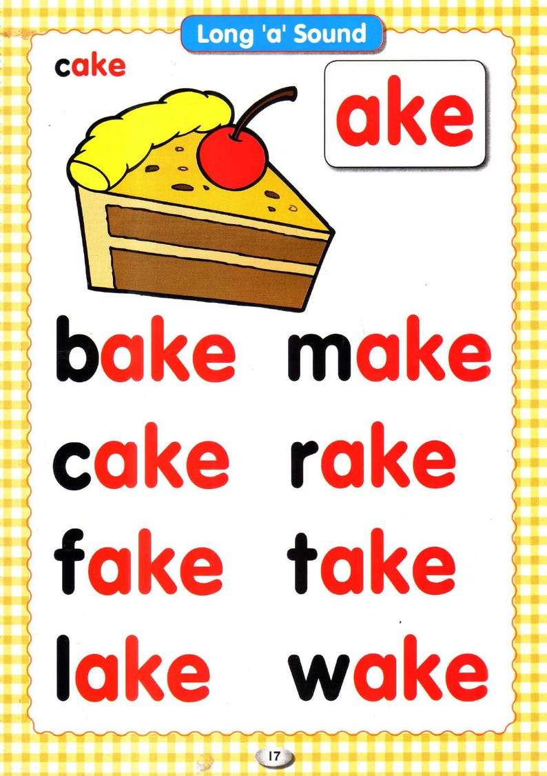 Phonics Patterns Printables - Etsy