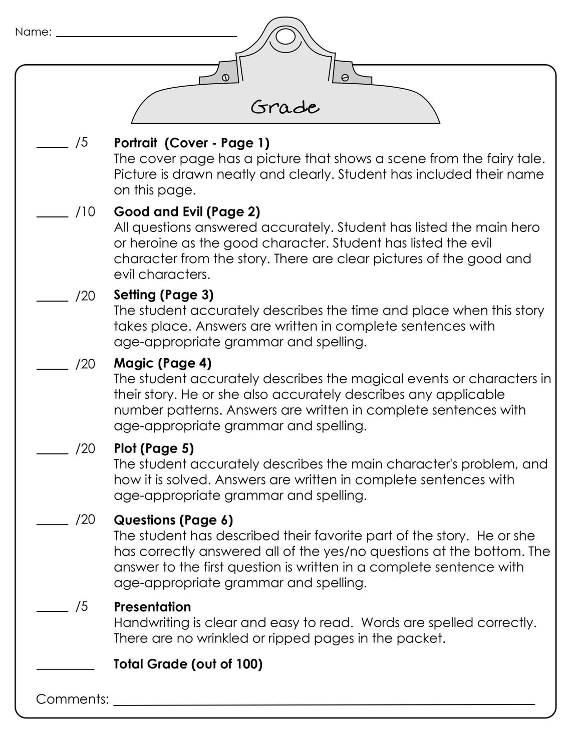 Fairy Tale Math and Literacy Pack - Etsy