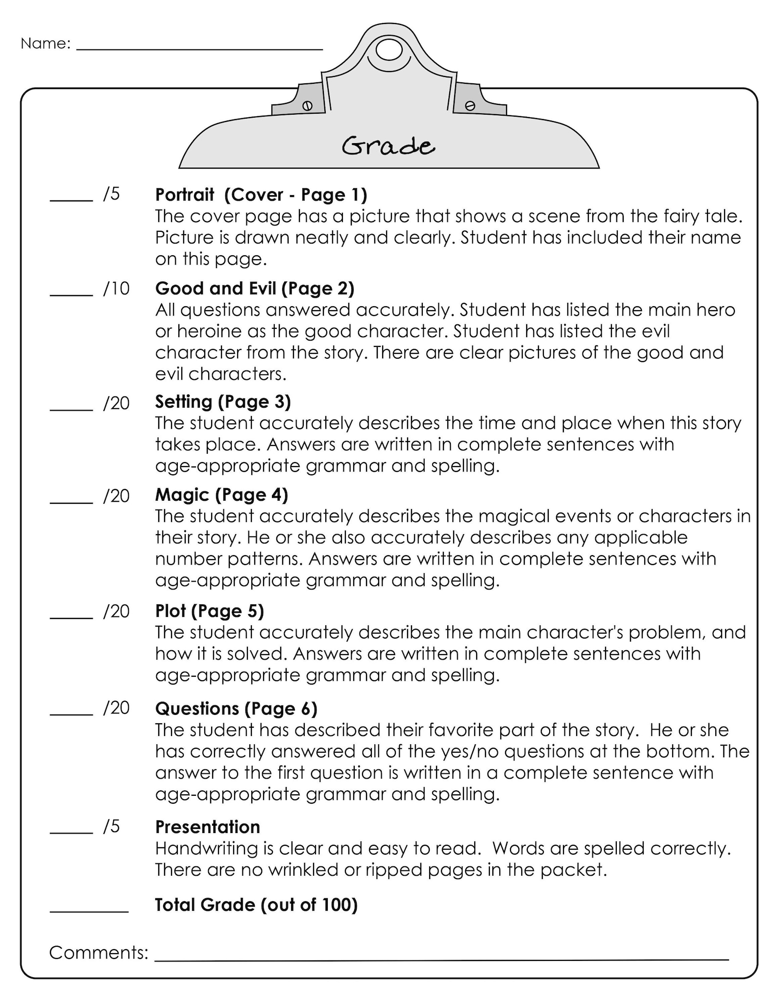 Fairy Tale Math and Literacy Pack - Etsy