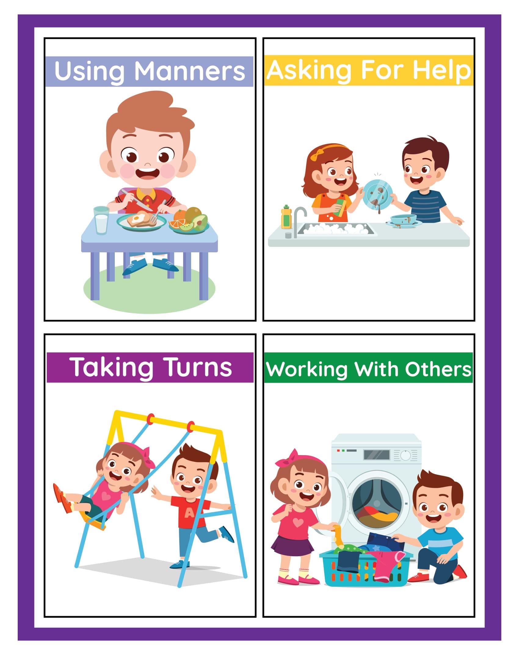 Social Skills Printables | Adapted for Social Education and Autism - Etsy