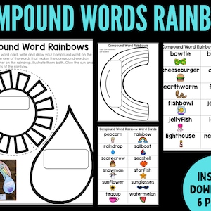 Compound Words Rainbow Craft - Etsy