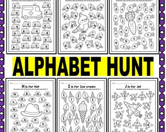 DOLLAR DEAL Alphabet Hunt! Alphabet Recognition Activity for All 26 ...