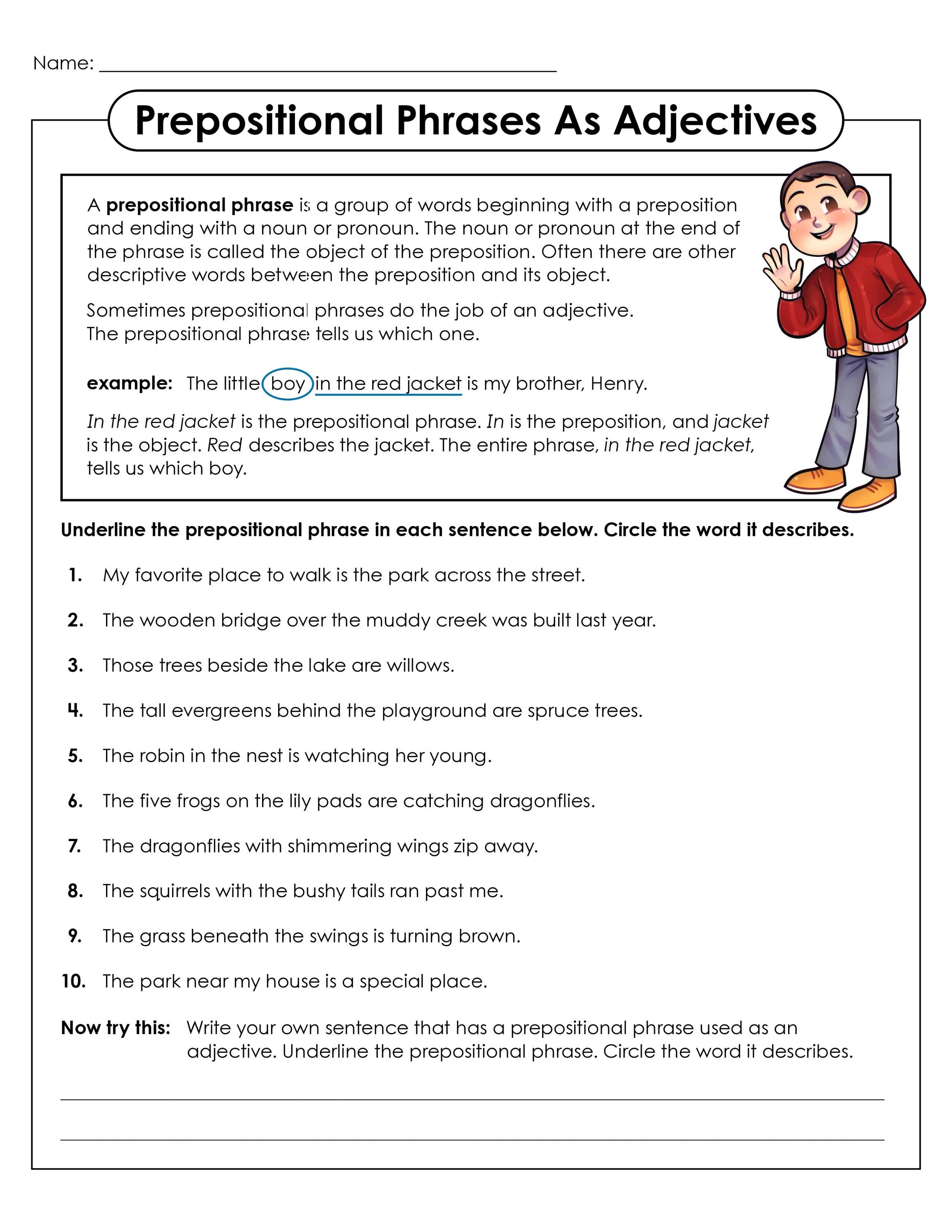 Adjectives Worksheets for Kids | Grammar & Writing Activities ...