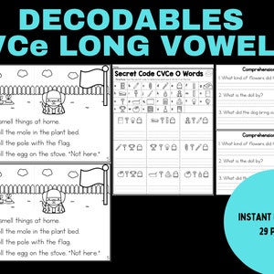Decodables – Cvce Long Vowel O - Etsy