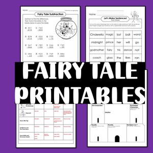 Fairy Tale Math and Literacy Pack - Etsy