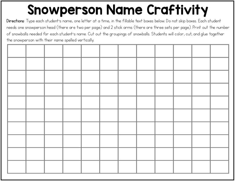 Editable Names – December Activities for Kindergarten - Etsy