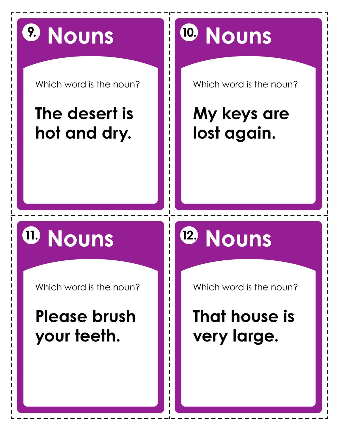 Noun Grammar Worksheets: Common, Proper, Plural (PDF Pattern) - Etsy