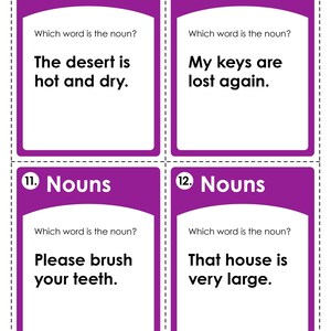 Noun Grammar Worksheets: Common, Proper, Plural (PDF Pattern) - Etsy