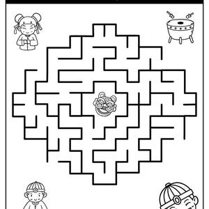 Chinese New Year Printable Activity Worksheets - Etsy
