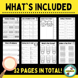 Math Packets – Adding Three Numbers - Etsy